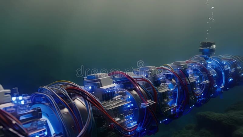 Underwater Pipeline Leaking Gas and Generating Bubbles Stock Video ...