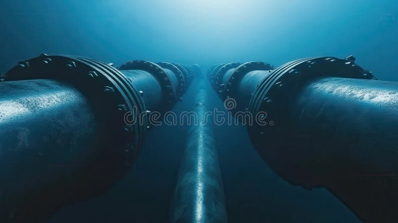 Underwater Pipeline System Industrial Infrastructure in the Deep Blue ...