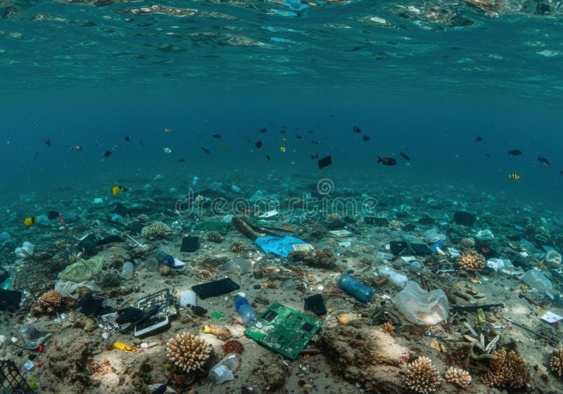 329 Ocean Pollution Plastic Waste Underwater Scene Stock Photos - Free ...