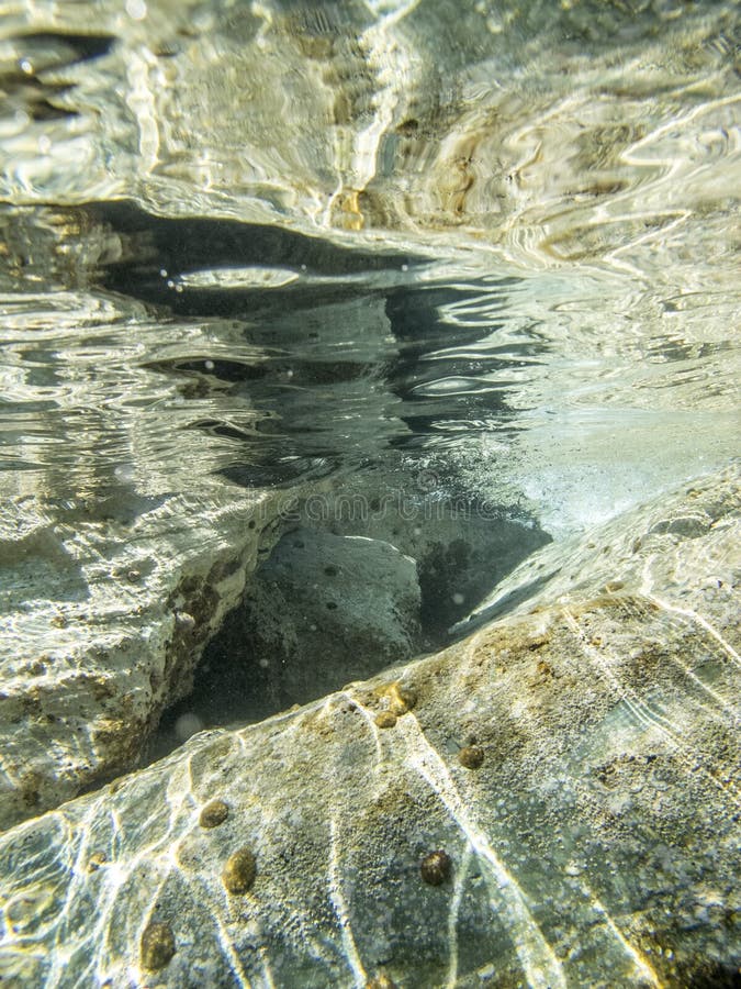 Underwater reflections stock image. Image of water, blue - 47772283