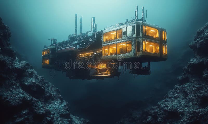 Underwater Research Station Exploring Deep-sea Ecosystems with Advanced ...