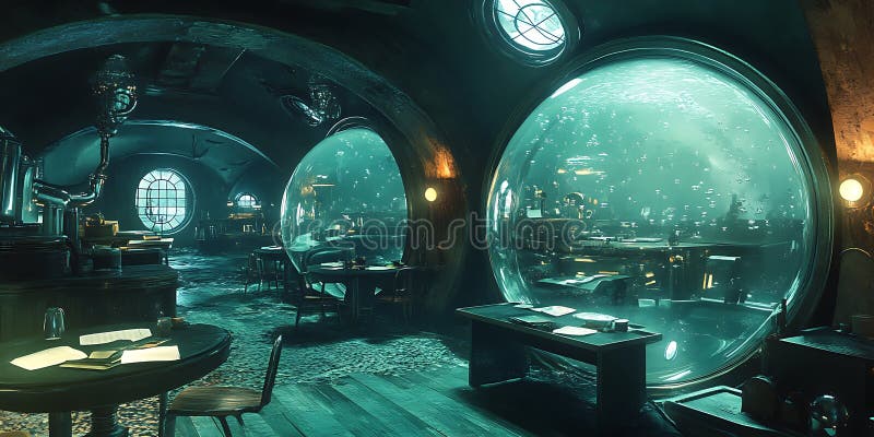 Underwater Restaurant Sphere Immersive Dining Experience Background ...