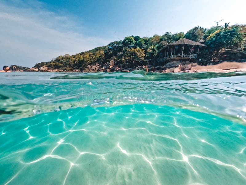 Underwater Ripple Pattern ,Under the Sea and Beach at Koh Tao Stock ...