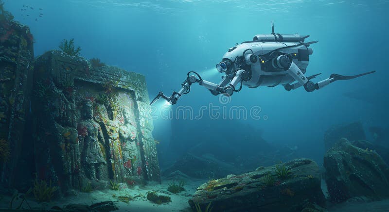 Underwater Robot Exploring Ancient Sunken Temple Ruins: a Technological ...