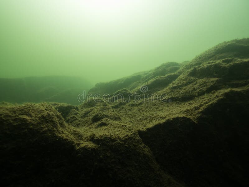 Underwater rock in lake stock photo. Image of coarse - 345427840