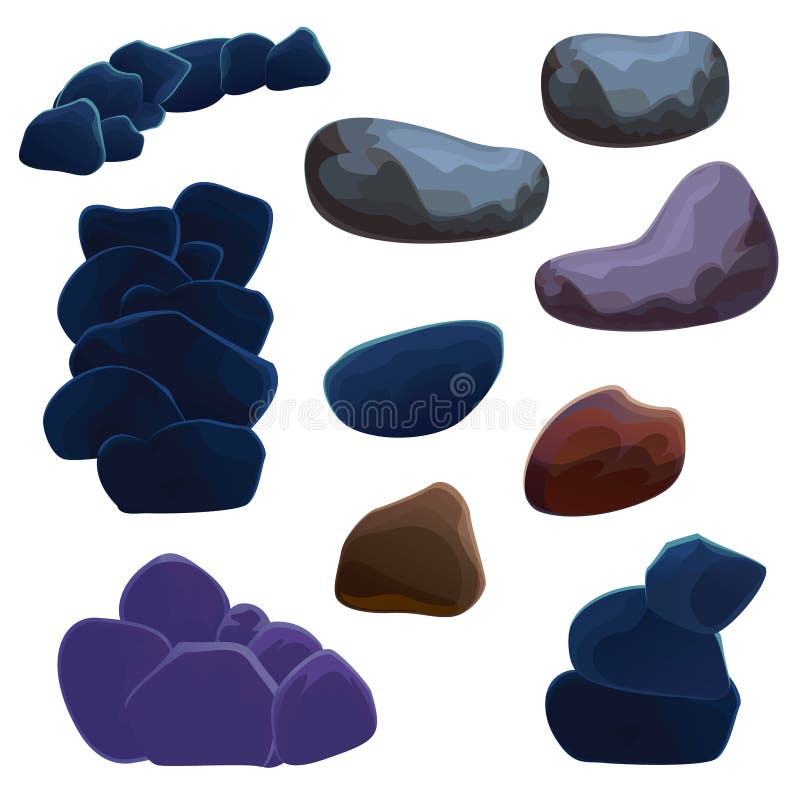 Underwater rocks and reefs stock vector. Illustration of grow - 65412394