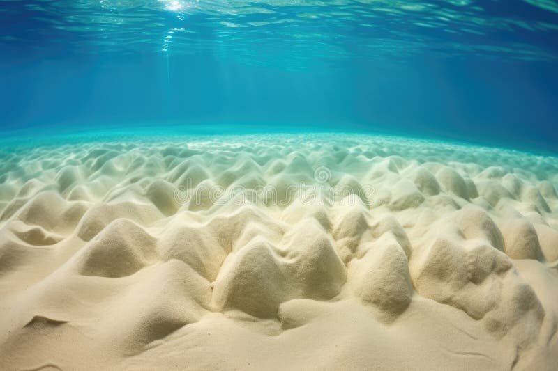 Underwater Sand Dunes on the Ocean Bottom Stock Image - Image of ...