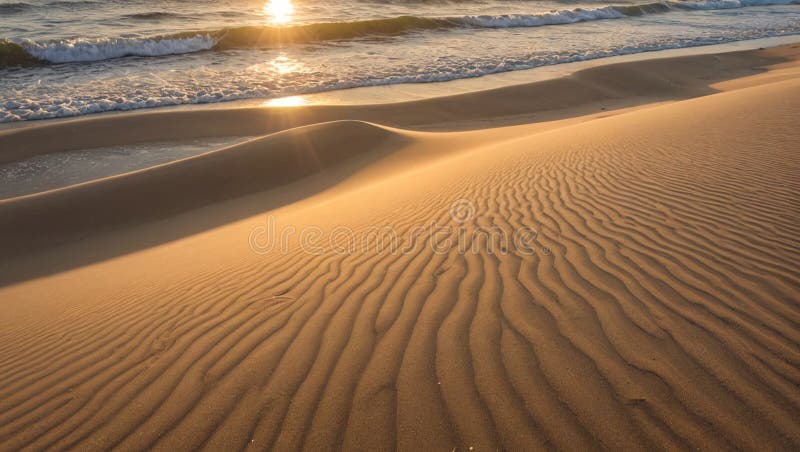 Underwater Sand Dunes Sunlight Beams Refracting through Water Stock ...