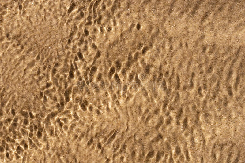 Underwater Sand and Sunlight Reflection on Seawater. Beach Context ...