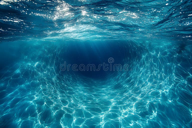 Underwater Ocean Vortex with Sunlight Rays for Marine Exploration ...