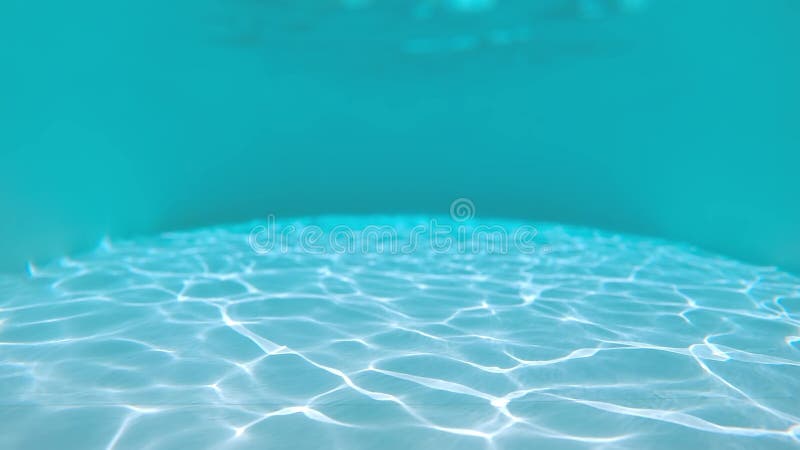 Underwater Scene with Sunlight Patterns on Pool Floor Stock Video ...