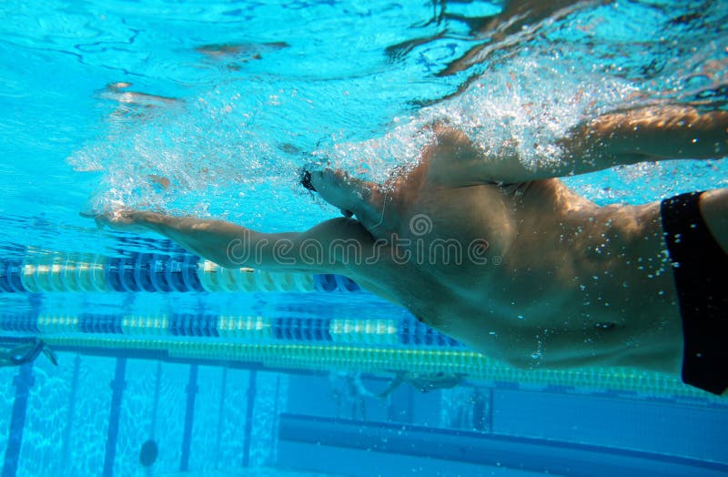 Underwater Shooting of a Swimmer in a Swimming Pool Stock Photo - Image of sports, recreation ...