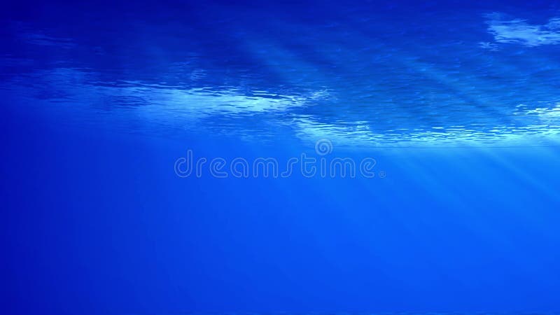 Underwater Sun Rays in the Ocean. Stock Footage - Video of looping ...