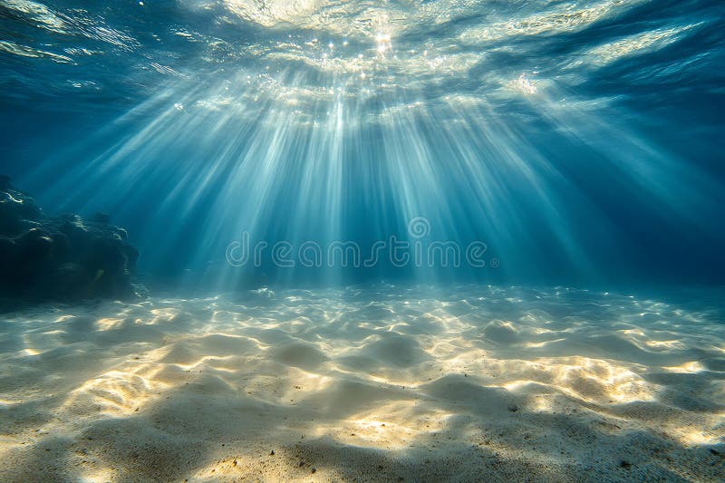 Underwater Sunlight stock illustration. Illustration of sunlight ...