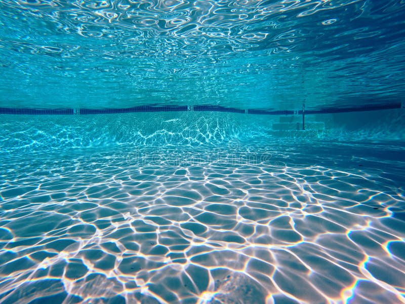 Underwater Sunlight Patterns Swimming Pool Stock Image - Image of ...