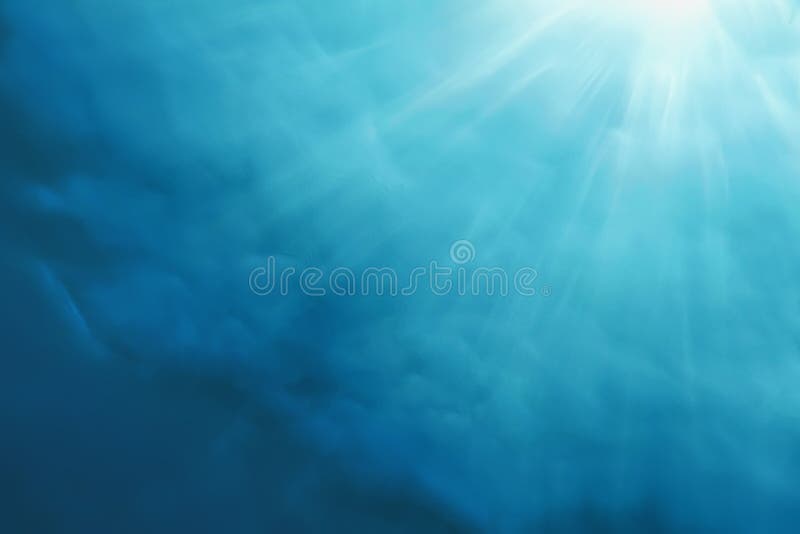 Underwater Sunlight through Water Surface Stock Photo - Image of ...
