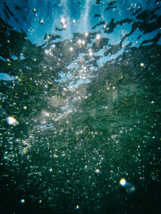 Underwater Sunshine stock photo. Image of deep, river - 98819274