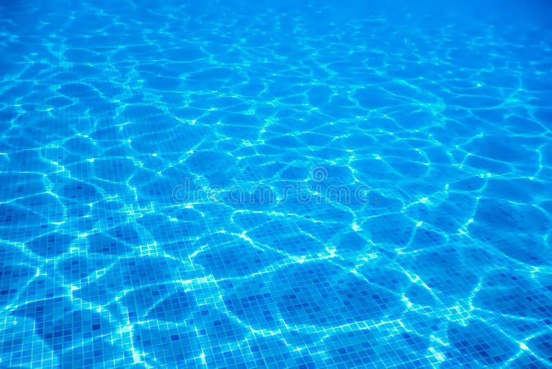 Underwater Swimming Pool Blue Tile, Water Ripples of Swimming Pool ...