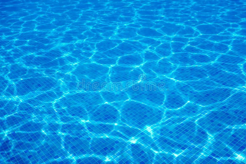 Underwater Swimming Pool Blue Tile, Water Ripples of Swimming Pool ...