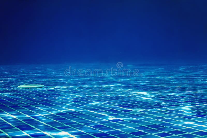 Underwater Swimming Pool Blue Tile, Water Ripples of Swimming Pool ...