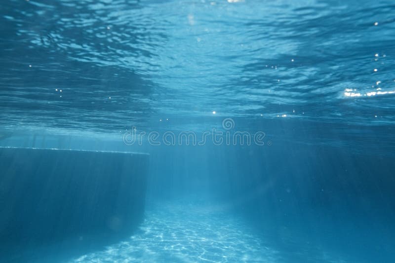 Underwater Swimming Pool Sunbeams Stock Image - Image of blue, abstract ...