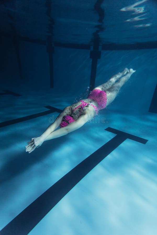Underwater swimming stock photo. Image of goggles, athlete - 83178386