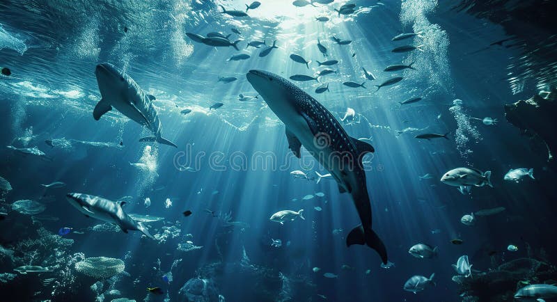 Underwater Symphony, Harmonious Interaction among Ocean Animals ...