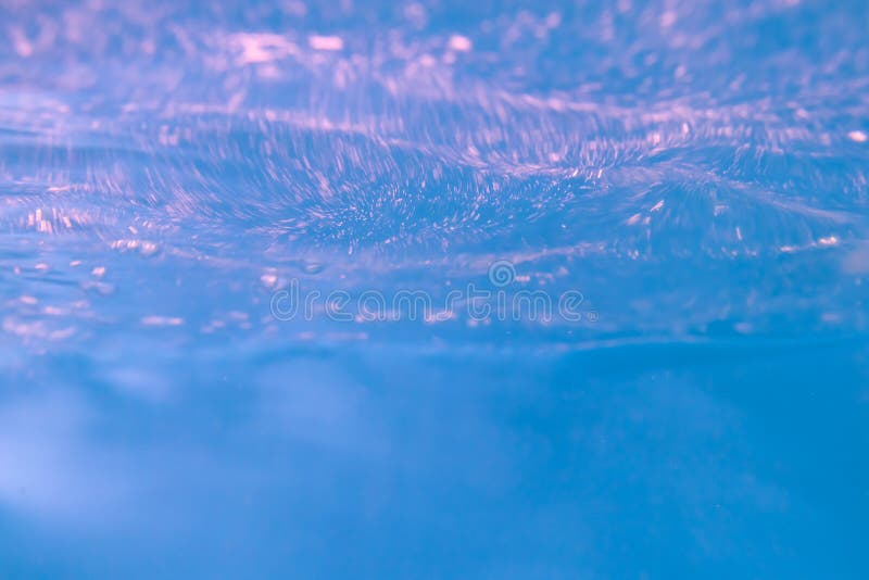 Surface of Blue Water Stream with Bubble Stock Image - Image of surface ...