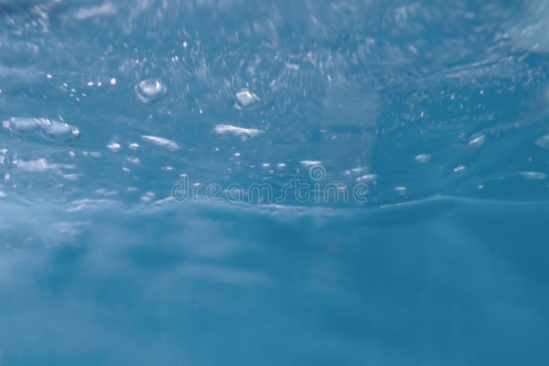 Underwater with the Top of Stream Blue Wave Stock Photo - Image of ...