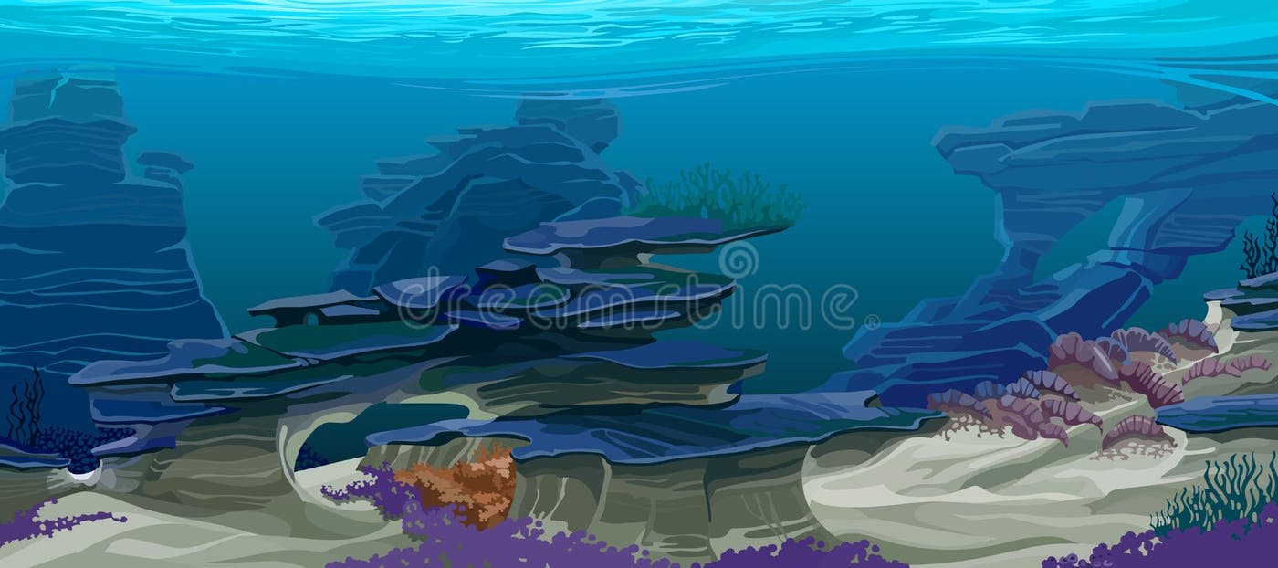 Underwater Rocks Stock Illustrations – 15,320 Underwater Rocks Stock ...
