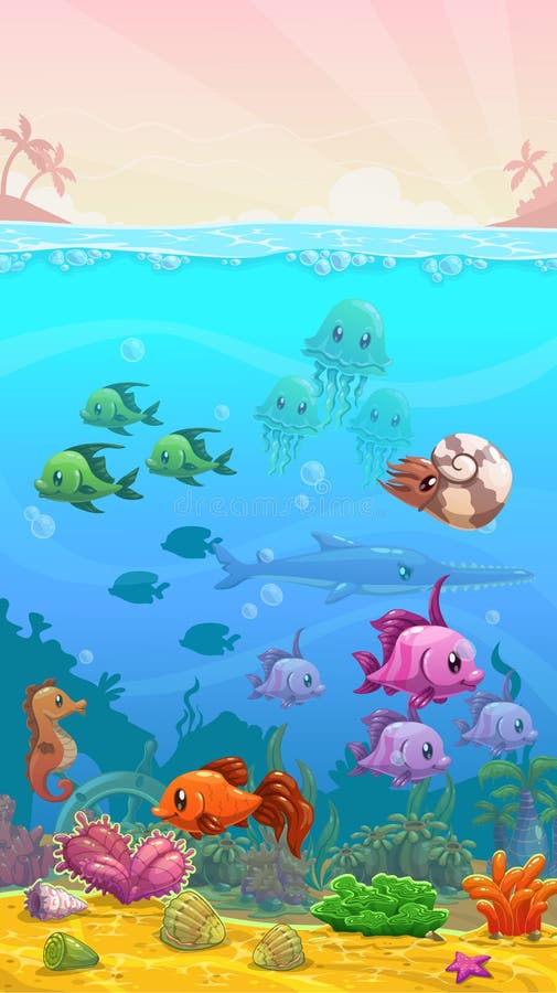 Animated Underwater Ocean Background