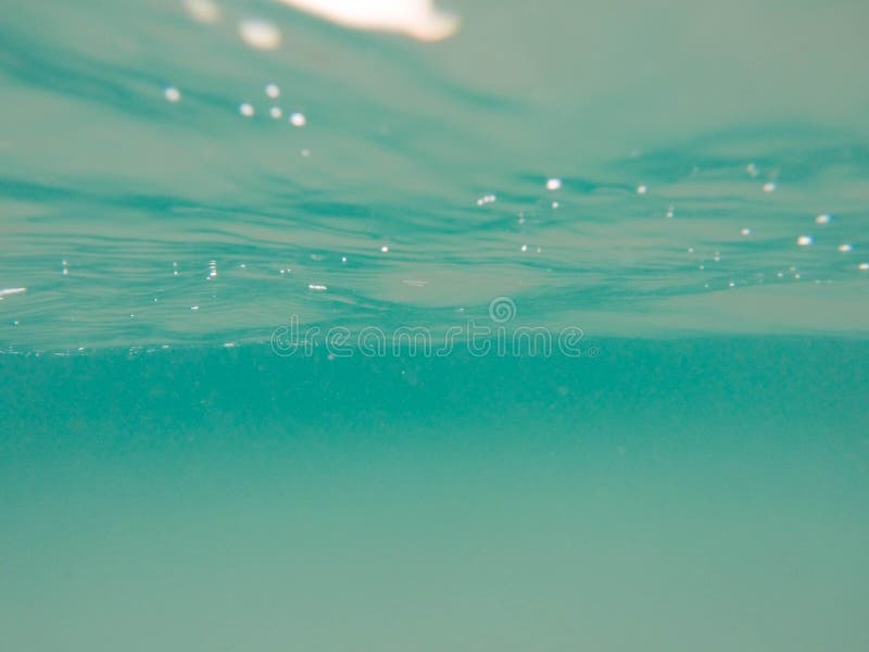 Underwater Turquoise Background in Sea Stock Photo - Image of abstract ...