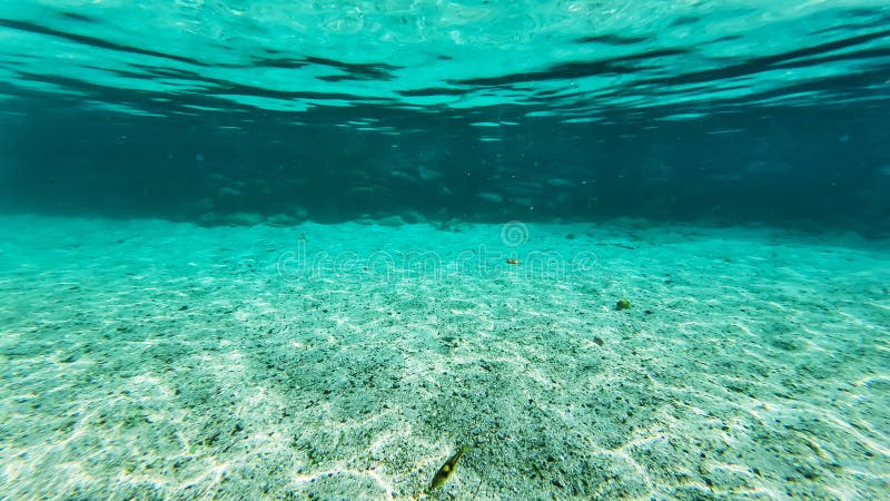 Underwater Turquoise Texture in Water Wide Angle View Stock Photo ...