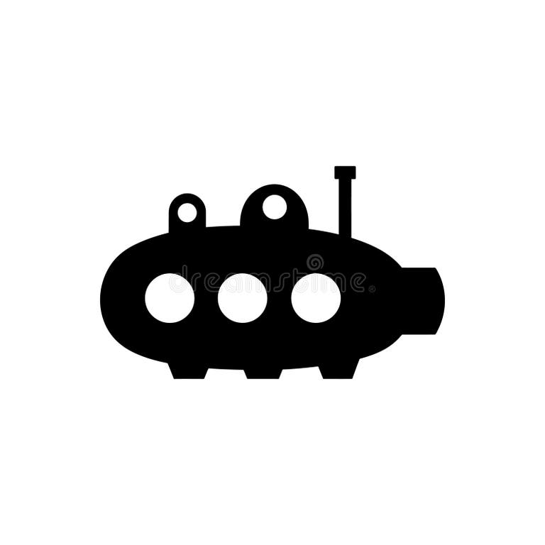 Underwater vessel icon stock vector. Illustration of submersible ...