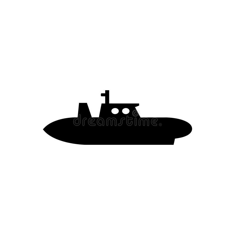 Underwater vessel icon stock vector. Illustration of submarine - 303391671