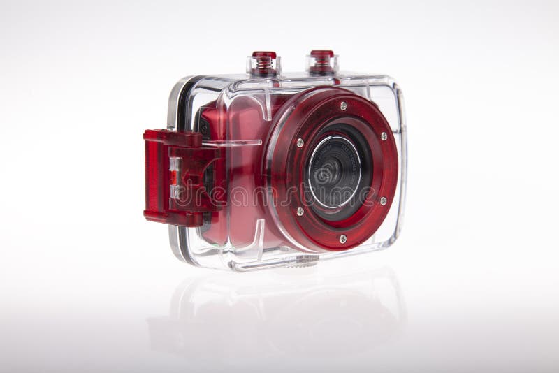 Underwater Video Camera Waterproof Case Stock Image - Image of ...