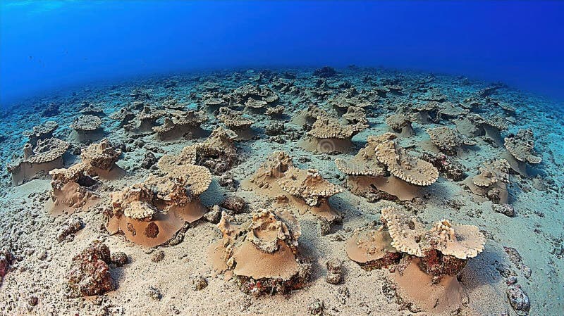 Underwater View of a Coral Reef Ecosystem in a Tropical Ocean Stock ...