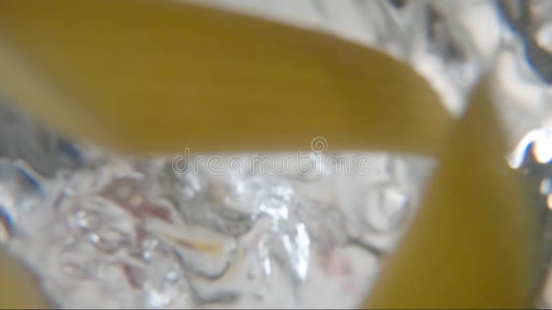 Underwater View of Falling Penne Pasta Stock Footage - Video of grain ...