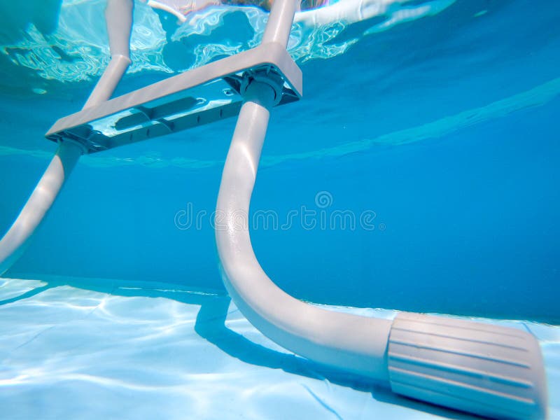 Underwater View of a Grey Pool Ladder Stock Photo - Image of protection ...