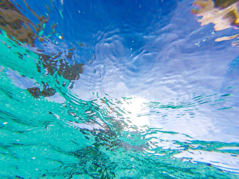 Underwater View from the Pool Stock Photo - Image of empty, sport ...