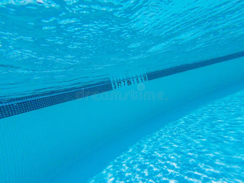 Underwater View from the Pool Stock Photo - Image of bottom, green ...