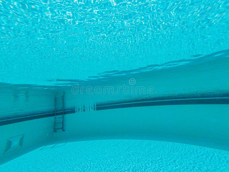 Underwater View from the Pool Stock Photo - Image of turquoise, deep ...