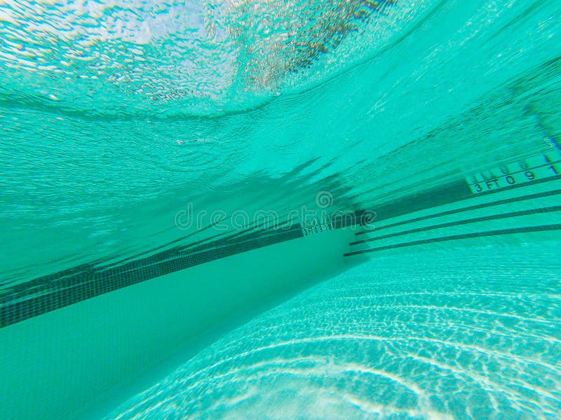 Underwater View from the Pool Stock Image - Image of turquoise ...
