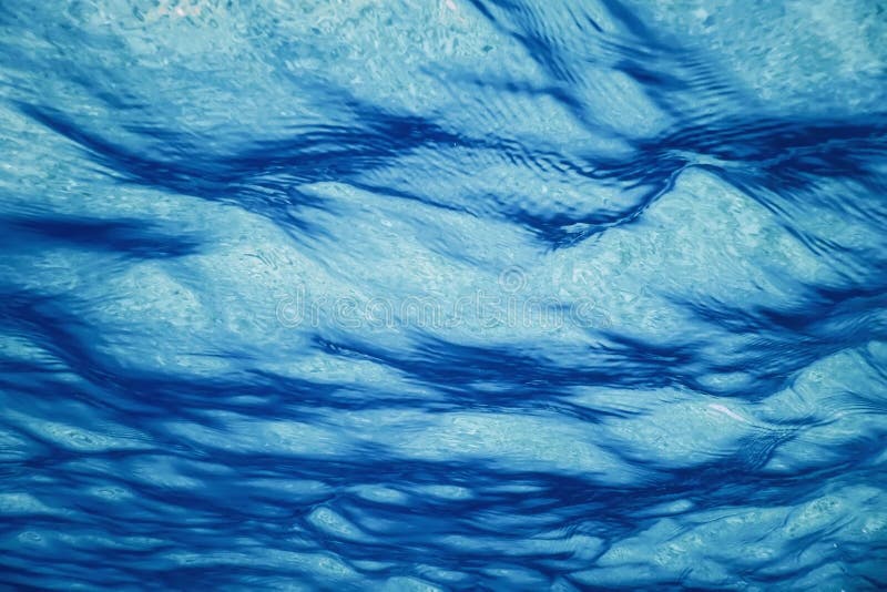 Underwater View of the Sea Surface Stock Image - Image of surface ...