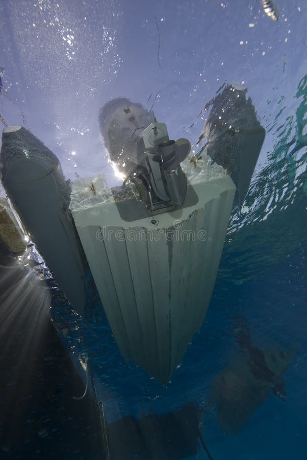 Underwater View of a Speed Boat Stock Photo - Image of people, speed ...