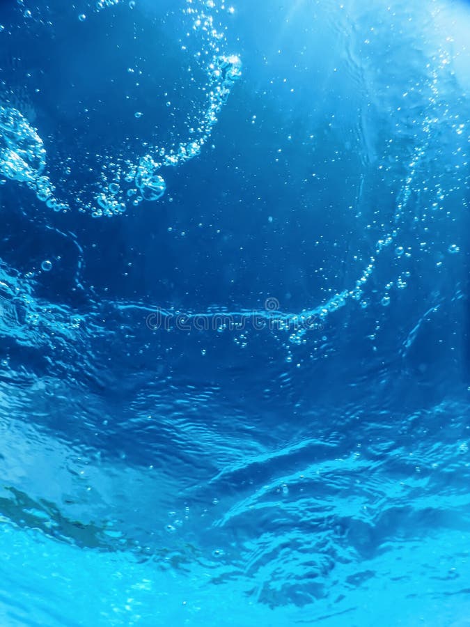 Underwater View of the Water Surface. Underwater Background Stock Photo ...