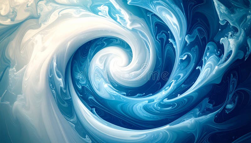Underwater Vortex Making Blue Colour Harmony .Background Concept ...