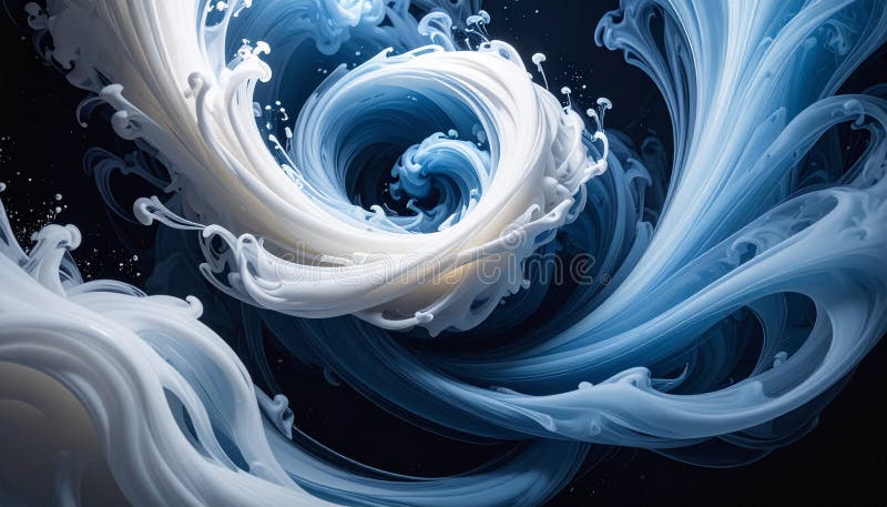 Underwater Vortex Making Blue Colour Harmony .Background Concept ...
