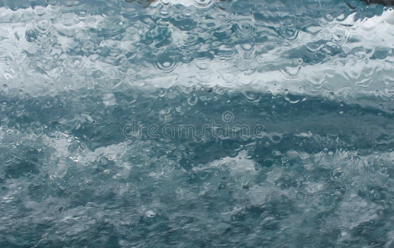 Underwater Water Splash Waves Boat Window Stock Image - Image of ...