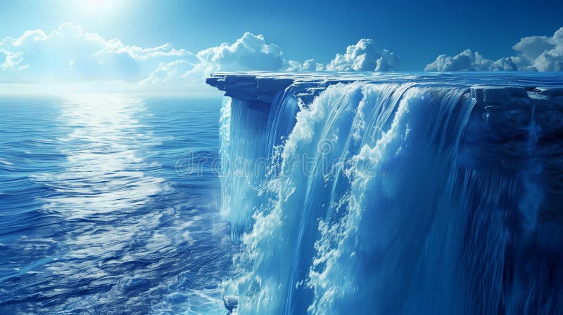 Underwater Waterfall Plunging into the Abyss, a Surreal Force of Nature ...